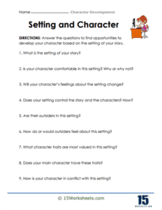 Character Development Worksheets - 15 Worksheets.com
