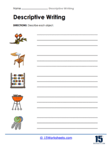 Descriptive Writing Worksheets | Setting, Character & Mood - 15 ...