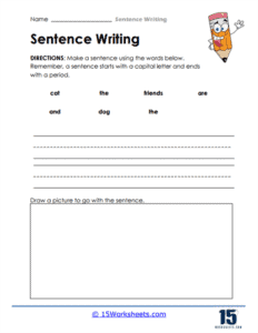 Sentence Writing Worksheets - 15 Worksheets.com