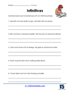 Verbals Worksheets | Identify and Use Language - 15 Worksheets.com