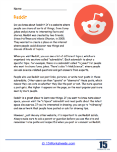 Social Media Worksheets | Apps & Platforms - 15 Worksheets.com