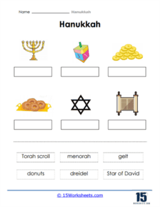 Hannukah Worksheets | Festival of Lights Activities - 15 Worksheets.com