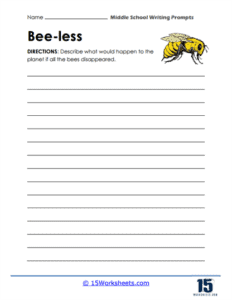 Middle School Writing Prompt Worksheets - 15 Worksheets.com