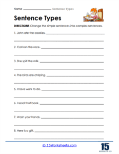 Sentence Types Worksheets - 15 Worksheets.com
