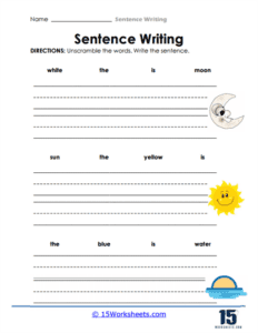 Sentence Writing Worksheets - 15 Worksheets.com