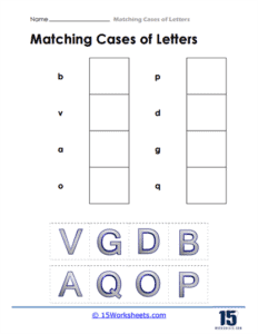Matching Cases of Letters Worksheets - 15 Worksheets.com