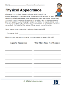 Character Development Worksheets - 15 Worksheets.com