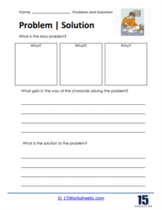 Problem and Solution Worksheets | Thinking Skills - 15 Worksheets.com