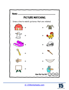 Picture Matching Worksheets | Preschool Skills - 15 Worksheets.com