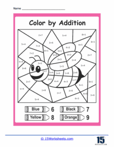 Color By Adding Numbers Worksheets - 15 Worksheets.com