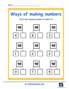 Ways to Make a Number Worksheets - 15 Worksheets.com