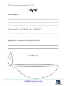 Diwali Worksheets - 15 Worksheets.com