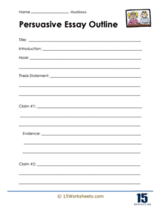 Outline Worksheets | Writing Series - 15 Worksheets.com