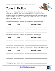 Mood and Tone Worksheets - 15 Worksheets.com