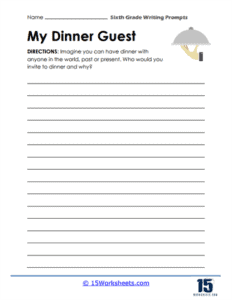 6th Grade Writing Prompts | Creative Compositions - 15 Worksheets.com