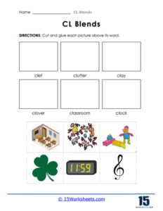 CL Blends Worksheets - 15 Worksheets.com