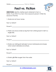 Fact or Fiction Worksheets - 15 Worksheets.com