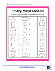 Dividing Mixed Numbers Worksheets - 15 Worksheets.com