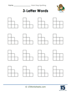 Stair Step Spelling Worksheets - 15 Worksheets.com