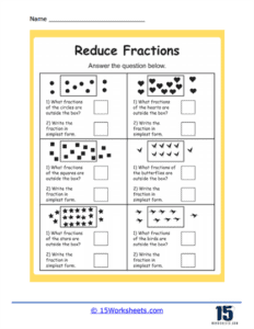 Reducing Fractions Worksheets | Simplifying - 15 Worksheets.com