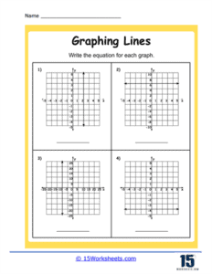 Graphing Lines Worksheets - 15 Worksheets.com