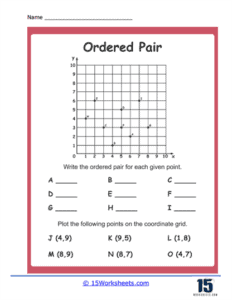 Ordered Pairs Worksheets | Graphing Collection - 15 Worksheets.com