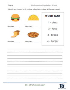 Kindergarten Vocabulary Worksheets | Activities & Practice - 15 ...