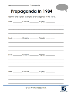Propaganda Worksheets | Literary Devices - 15 Worksheets.com