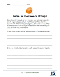 Satire Worksheets - 15 Worksheets.com