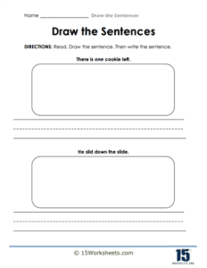 Draw the Sentences Worksheets | Illustrate Language - 15 Worksheets.com