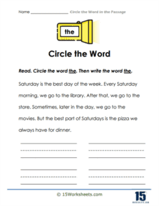 Circle the Word Worksheets - 15 Worksheets.com