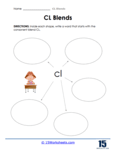 CL Blends Worksheets - 15 Worksheets.com