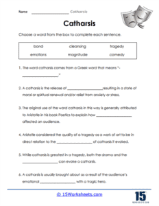 Catharsis Worksheets - 15 Worksheets.com
