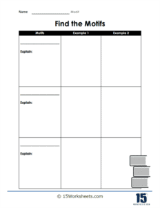Motif Worksheets - 15 Worksheets.com