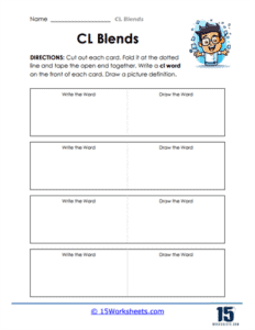 CL Blends Worksheets - 15 Worksheets.com