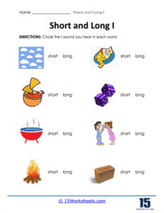 Short and Long I Worksheets | Sound Practice - 15 Worksheets.com