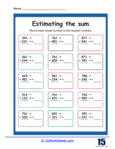 Estimating Sums Worksheets - 15 Worksheets.com
