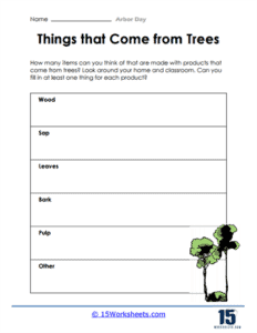 Arbor Day Worksheets | Celebrate Nature and Trees - 15 Worksheets.com