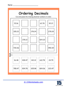 Ordering Decimals Worksheets | Developing Number Sense - 15 Worksheets.com