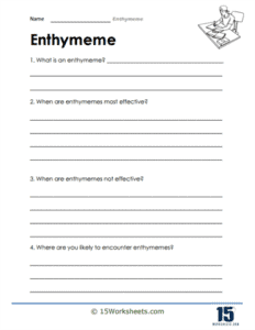 Enthymeme Worksheets - 15 Worksheets.com