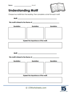 Motif Worksheets - 15 Worksheets.com