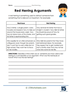 Red Herring Worksheets - 15 Worksheets.com