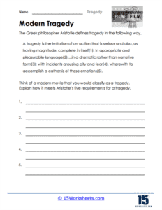 Tragedy Worksheets - 15 Worksheets.com