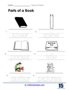 Parts of a Book Worksheets - 15 Worksheets.com