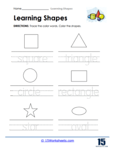 Learning Shapes Worksheets - 15 Worksheets.com