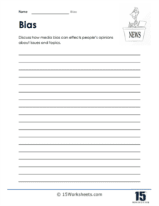 Bias Worksheets - 15 Worksheets.com