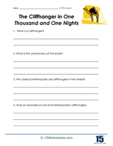 Cliffhanger Worksheets - 15 Worksheets.com