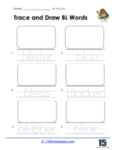 BL Blends Worksheets - 15 Worksheets.com
