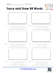 BR Blends Worksheets - 15 Worksheets.com