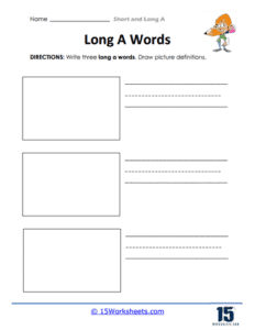 Short and Long A Worksheets | Phonics Collection - 15 Worksheets.com
